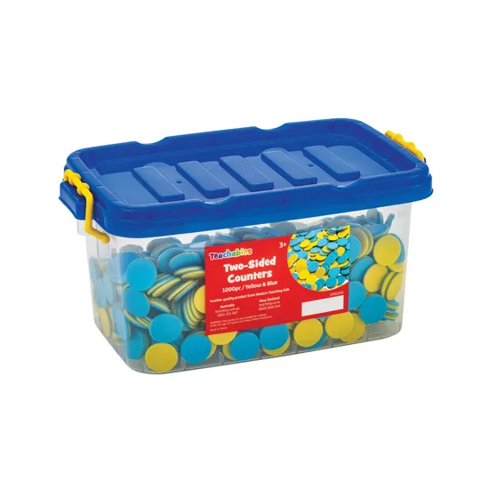 Double-Sided Counters Yellow & Blue - 1000pc