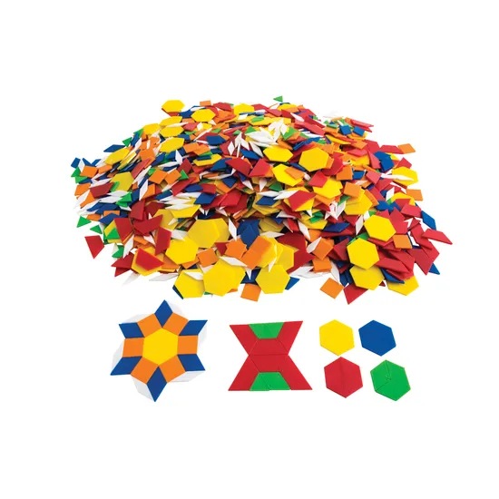 Teachables Solid Pattern Blocks Mega Set – 2160 Pieces