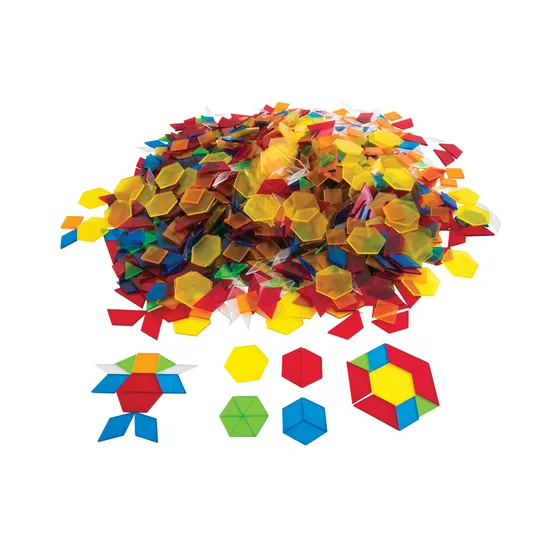 Translucent Pattern Blocks Mega Set - 2160pc