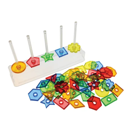 Teachables Translucent Geo Shape Sorting Set – 56 Pieces