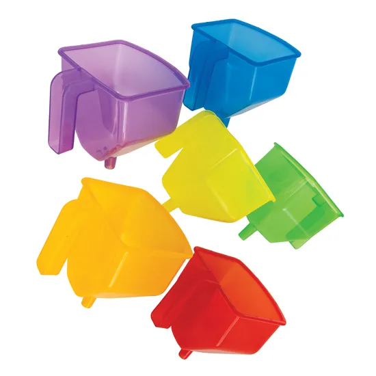 Rainbow Translucent Funnels Set of 6 - MTA Catalogue