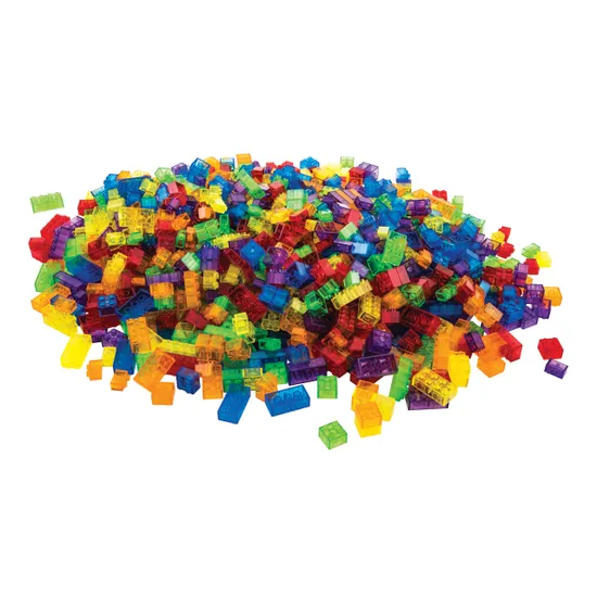 Teachables - Small Translucent Building Blocks - 1000 Pieces