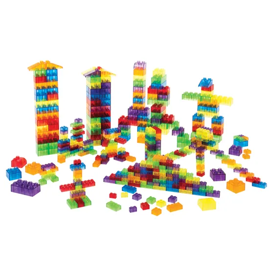 Teachables - Large Translucent Building Blocks - 180 Pieces