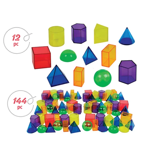 Teachables Translucent Geometric Shapes – Class Set