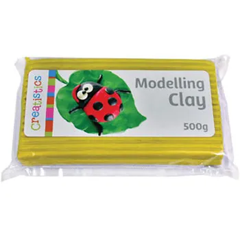 Creatistics Modelling Clay - Yellow 500g Pack