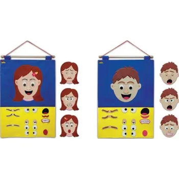 Mr & Miss Face Felt Activity Set of 2