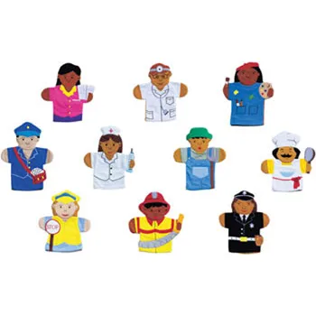 Careers Hand Puppets 10 Pieces