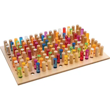 Teachables - Wooden Peg Board Kit - 211 Pieces - A3