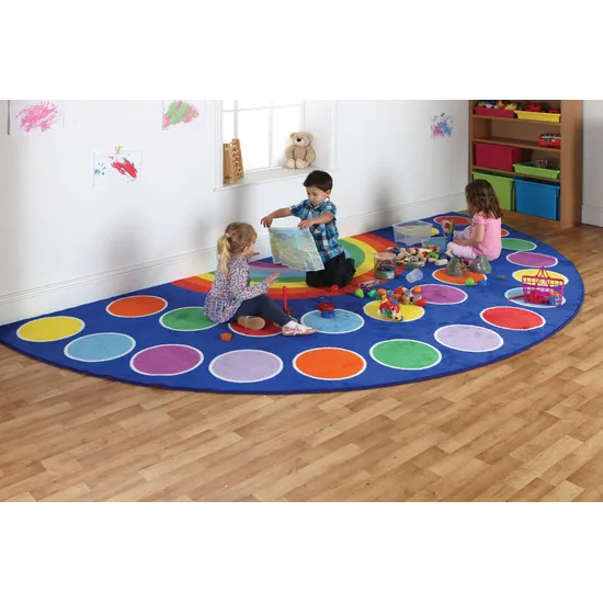 Kit for Kids - Rainbow Semi-Circle Rug 4 (L) x 2 (W) m - MTA Catalogue