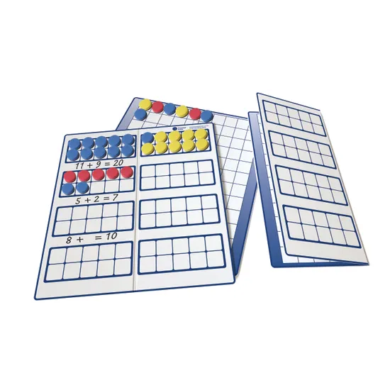 Magnetic Tens-Frame Board & Counters – Numeracy Board Set
