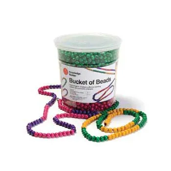 Bucket of Wooden Beads 10mm 2200 pcs