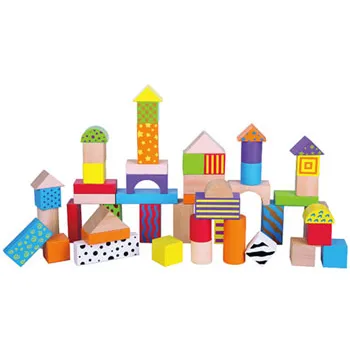 Pattern Wooden Blocks 50 Pieces