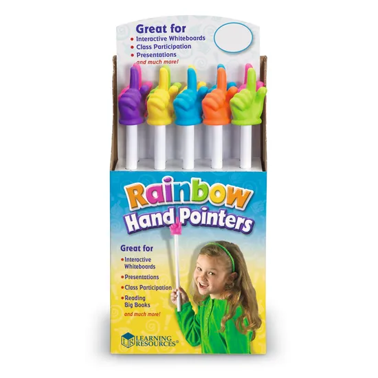 Rainbow Hand Pointers Set of 10 - MTA Catalogue