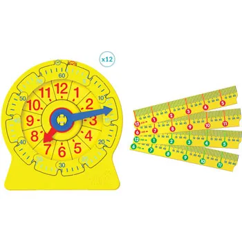 Elapsed Time Number Line Clock Class Kit
