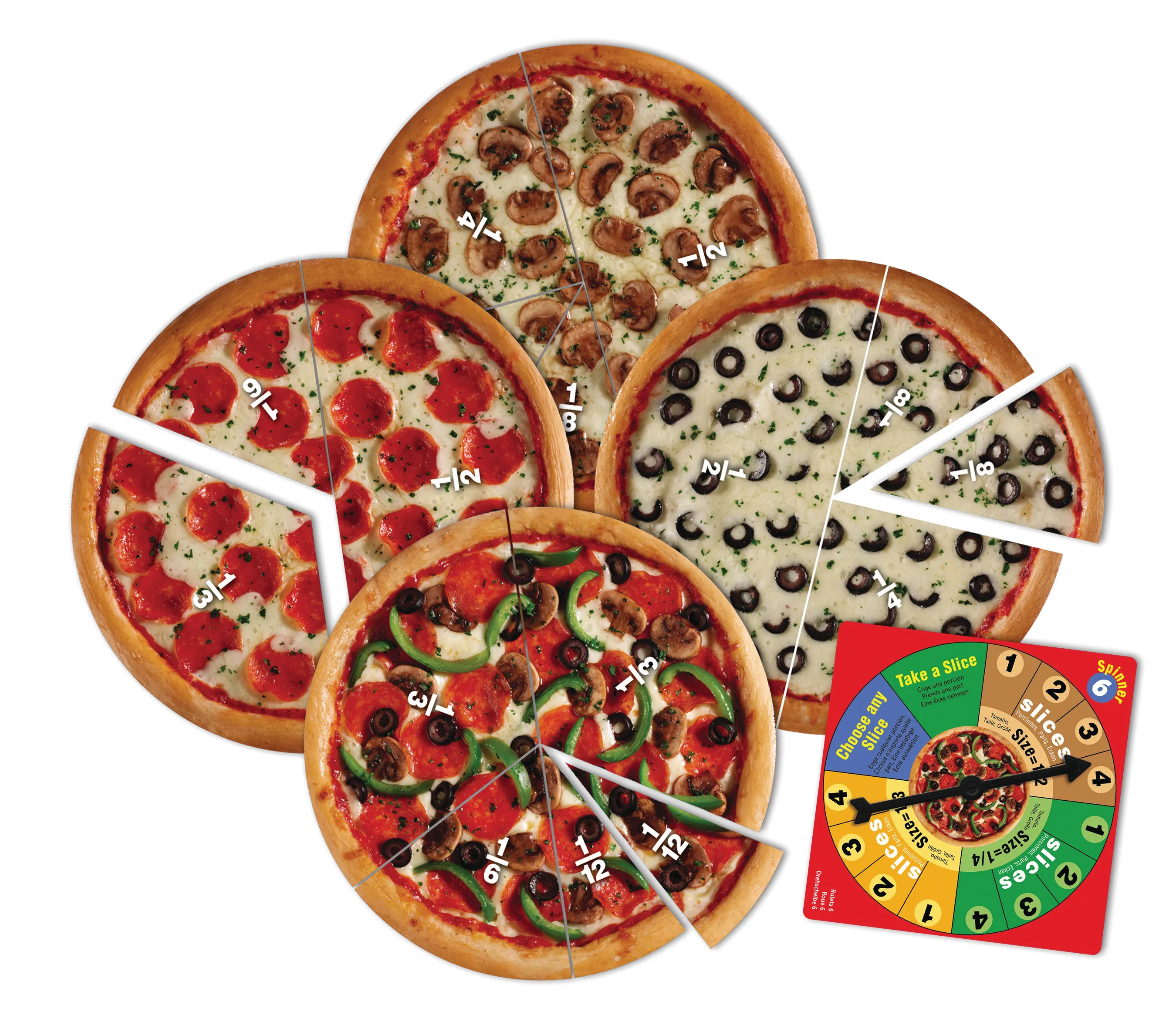 Pizza Fraction Game Printable