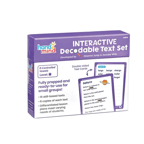 Interactive Decodable Text Set: r-Controlled Vowels Star