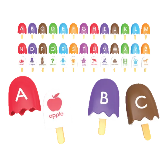 Mini Alphabet Popsicles