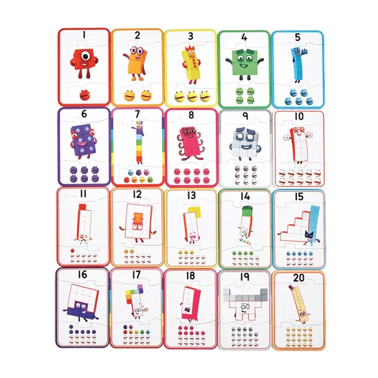 Numberblocks Puzzle Set – Counting & Number Matching
