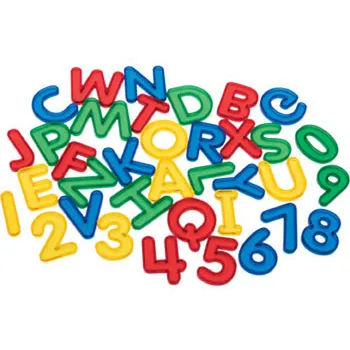 Transparent Letters and Numbers - 36 Pieces