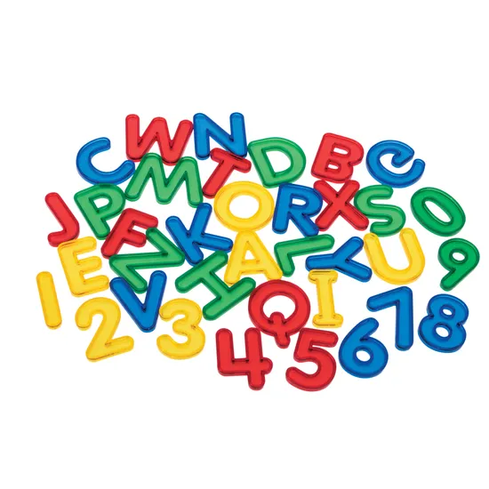 Transparent Letters & Numbers - 36 pieces