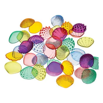 Transparent Tactile Shells - 36 Pieces