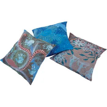 Darug Aboriginal Art Cushions - Set of 3 - 50x50cm