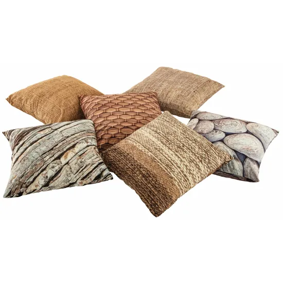 MTA Spaces - Natural Textures Cushions - Set of 6