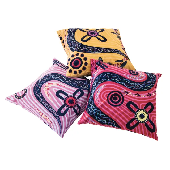 Songline Indigenous Cushion Covers - Set of 3 Covers - MTA Catalogue