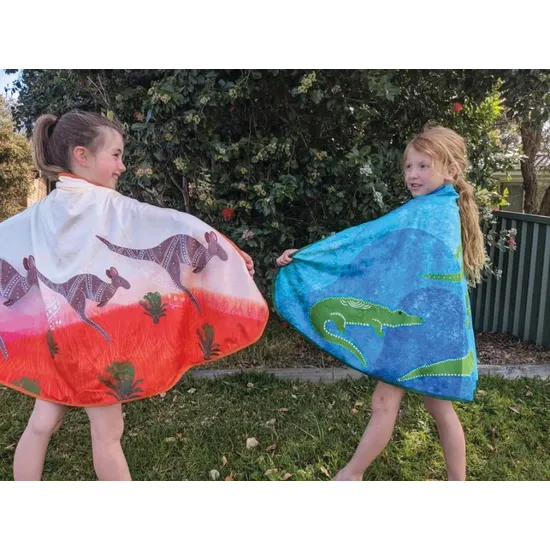 Aboriginal Animal Dress Up Cape-Crocodile