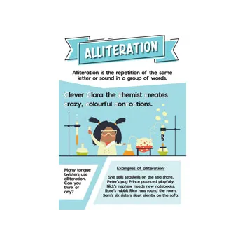 Figurative Language Posters Alliteration