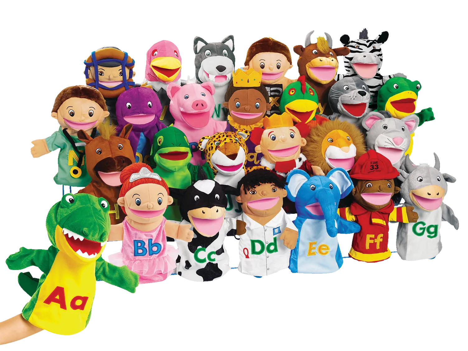 Alphabet Puppets ALPHABET Animal Puppets, Printable ABC Card,