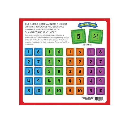 Double-sided Magnetic Number Tiles - MTA Catalogue