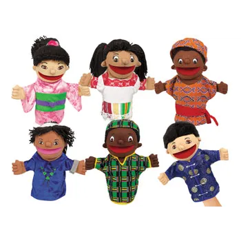 Lakeshore Learning Multicultural Puppets – Let's Talk!, Complete Set