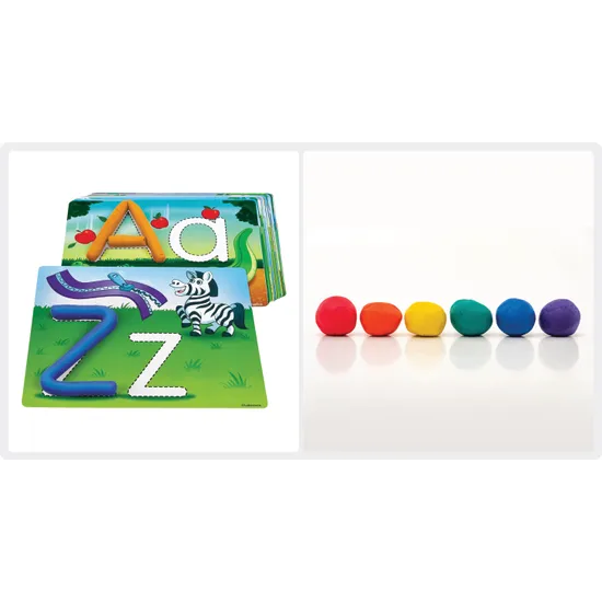 Learn the Alphabet Mats and Coloured Dough