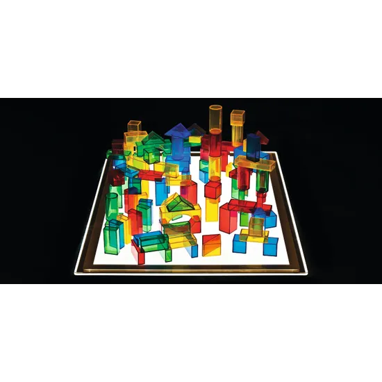 Teachables - Light & Colour Translucent Blocks - 100 Pieces - MTA Catalogue
