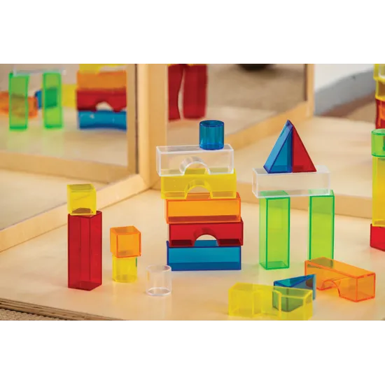 Teachables - Light & Colour Translucent Blocks - 100 Pieces - MTA Catalogue