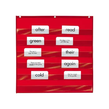 Lakeshore Learning Heavy Duty Pocket Chart Red