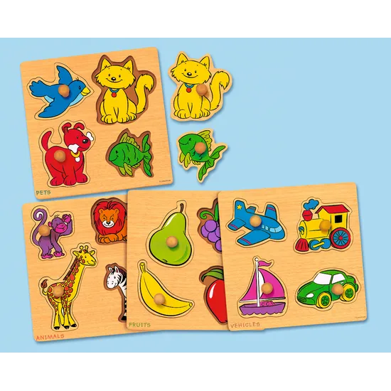 Lakeshore Learning Giant Knob First Puzzle - Set of 4