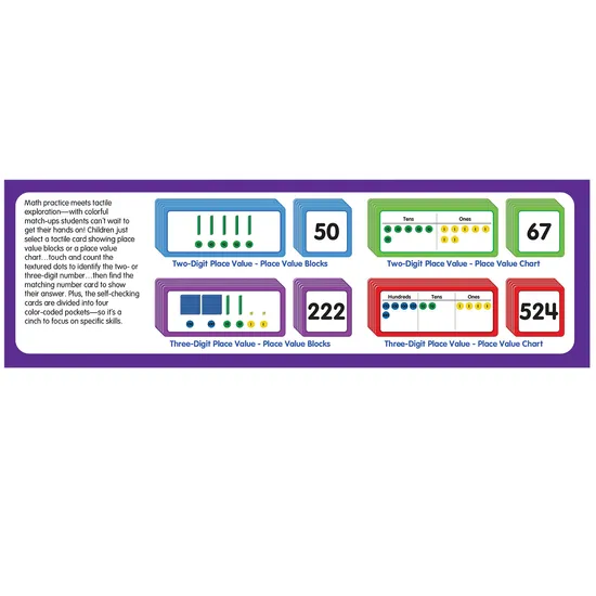Lakeshore Learning Touch & Match Sensory Place Value Cards - MTA Catalogue