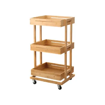 Bamboo Storage Trolley - 3 Tier