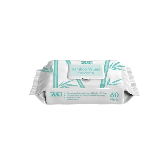 Bamboo Wipes - Pack of 60