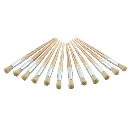 Long Round Brush Size 12 - Pack 12