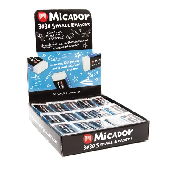 Small Erasers - Micador 3030 - Box of 30