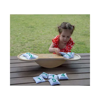 Balance Scale with Weighted Numbers