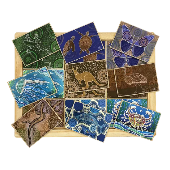 Aboriginal Art Animals Memory Game