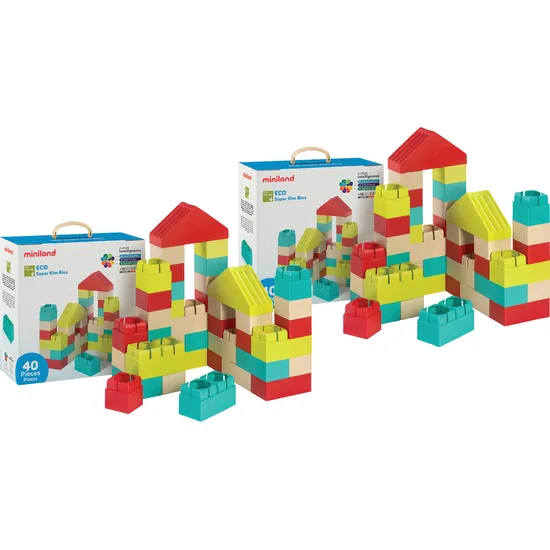 Miniland Eco Blocks - 80 Pieces