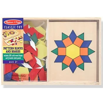 Melissa & Doug Pattern Blocks and Boards – 120 Pieces - MTA Catalogue