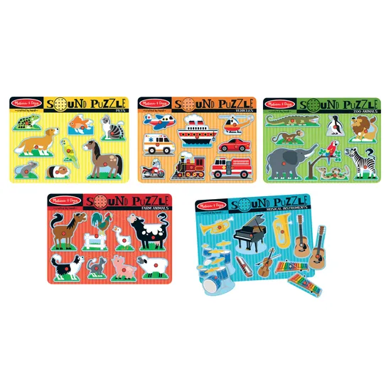 Melissa & Doug - Sound Puzzles Set of 5