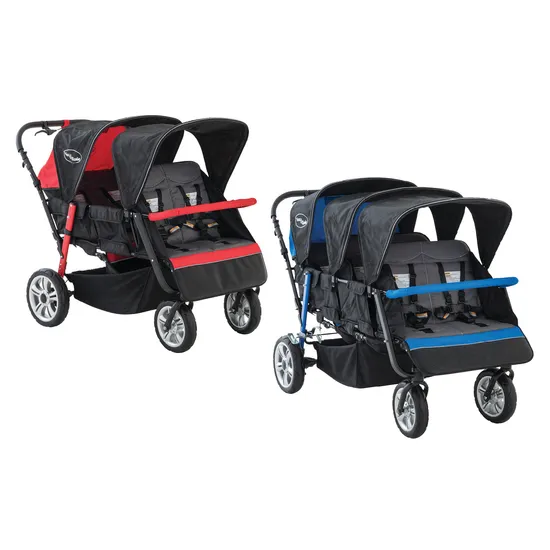 Max & Rosie Multi-Seat Strollers Quad & Hexa - Set of 2