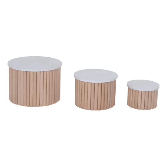 Natural Spaces Nesting Tables - Set of 3